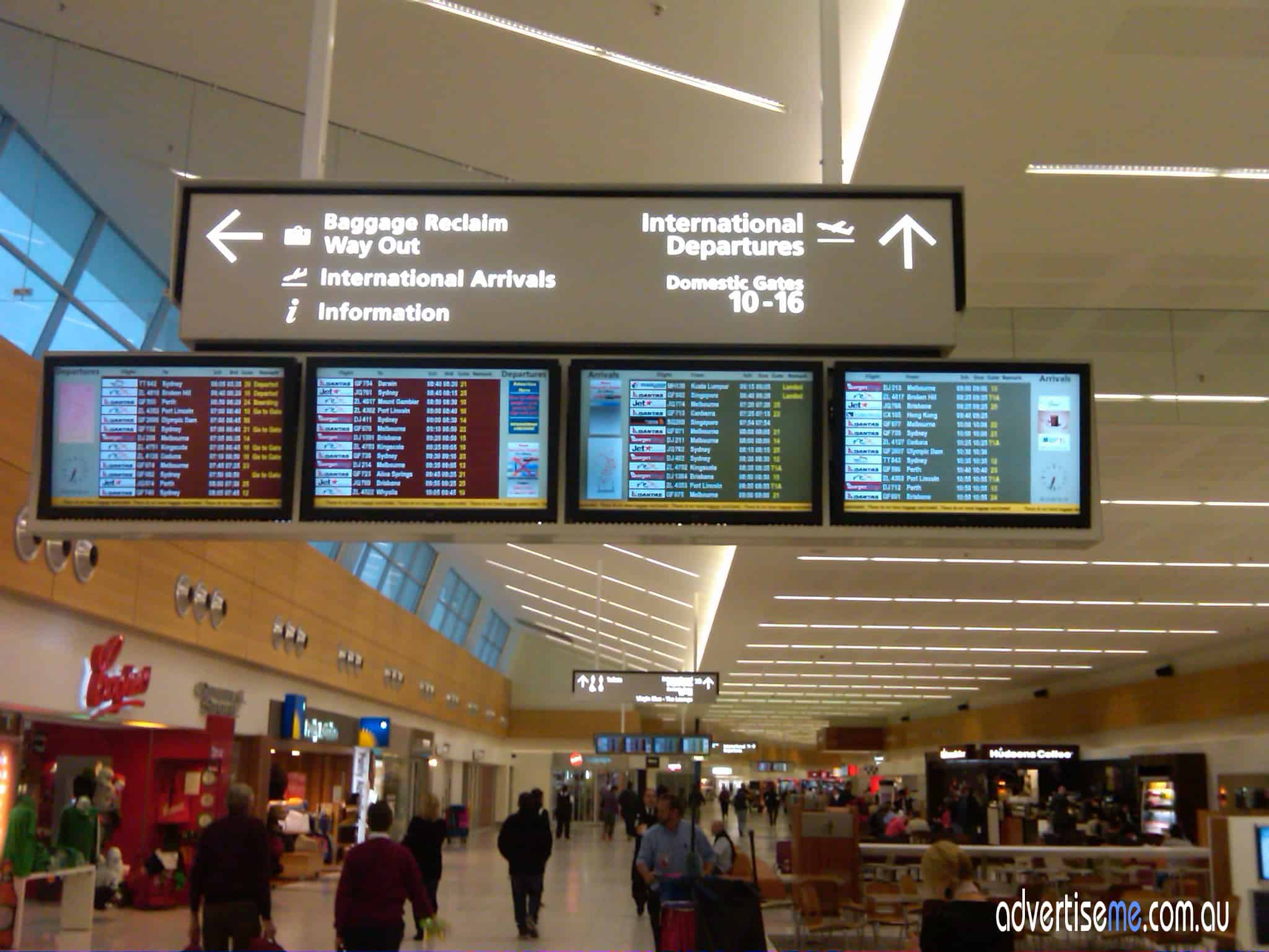 Digital Signage At Adelaide Airport - Digital Signage Blog