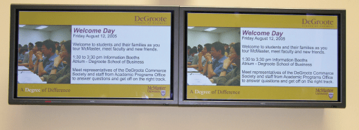 McMaster University: Dynamic Digital Signage provides McMaster University