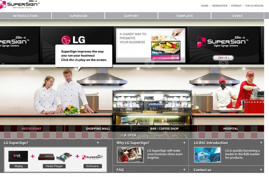 LG SuperSign Website - Digital Signage Blog
